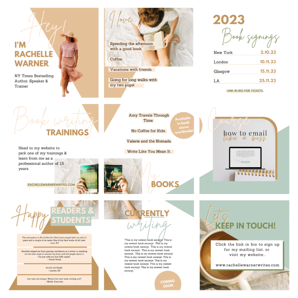 Instagram 9 Grid Templates - Cherry Ward